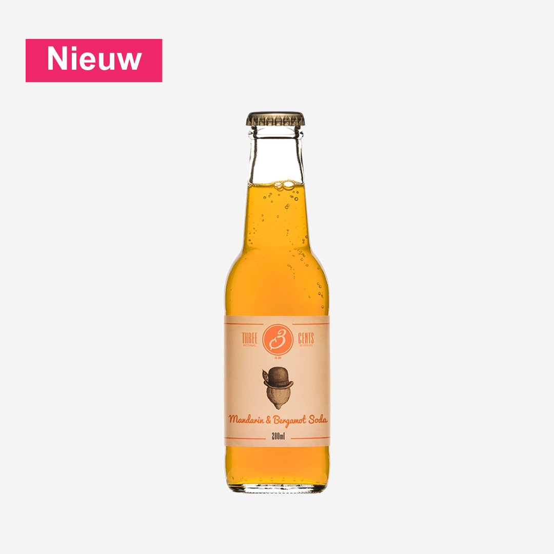 Three Cents Mandarin & Bergamot Soda | Premium tonic bij Nono Zero